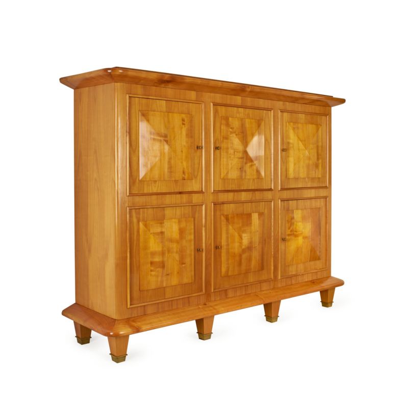Neoclassic storage cabinet by Jacques Adnet