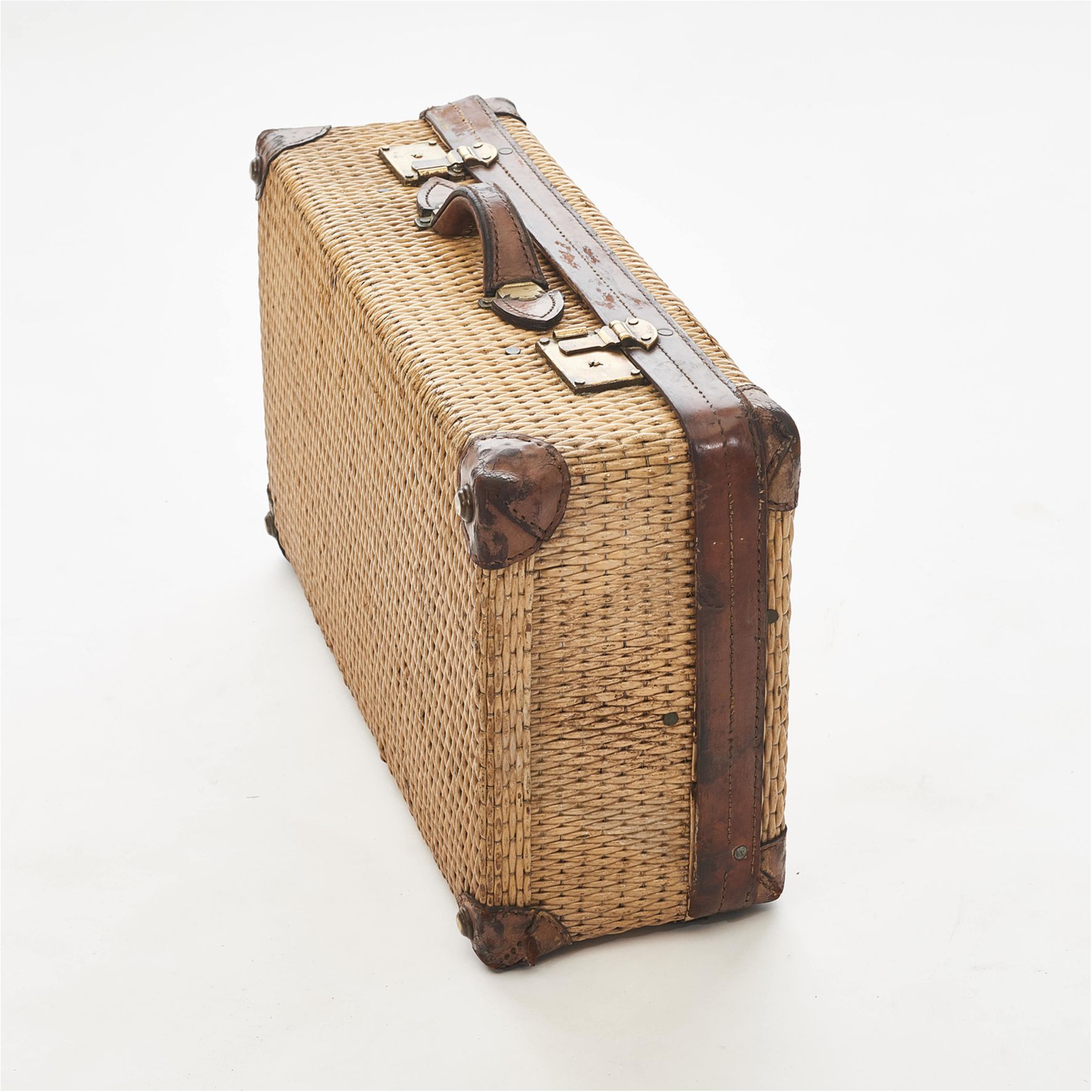 Woven Bamboo Travel Suitcase