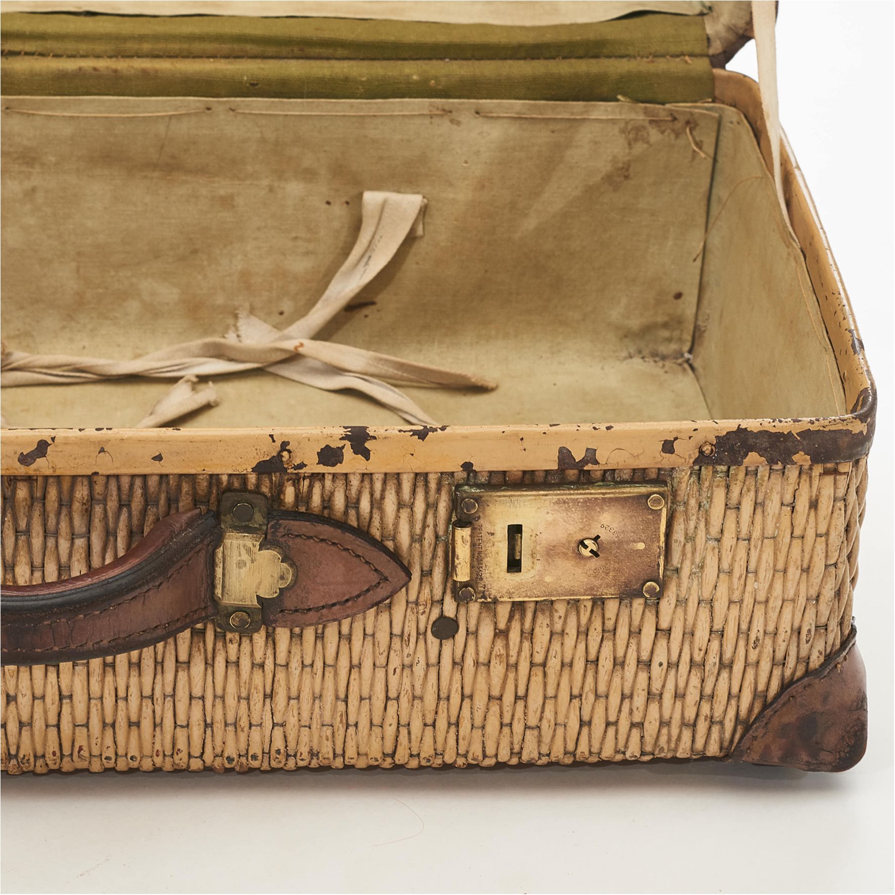 Woven Bamboo Travel Suitcase