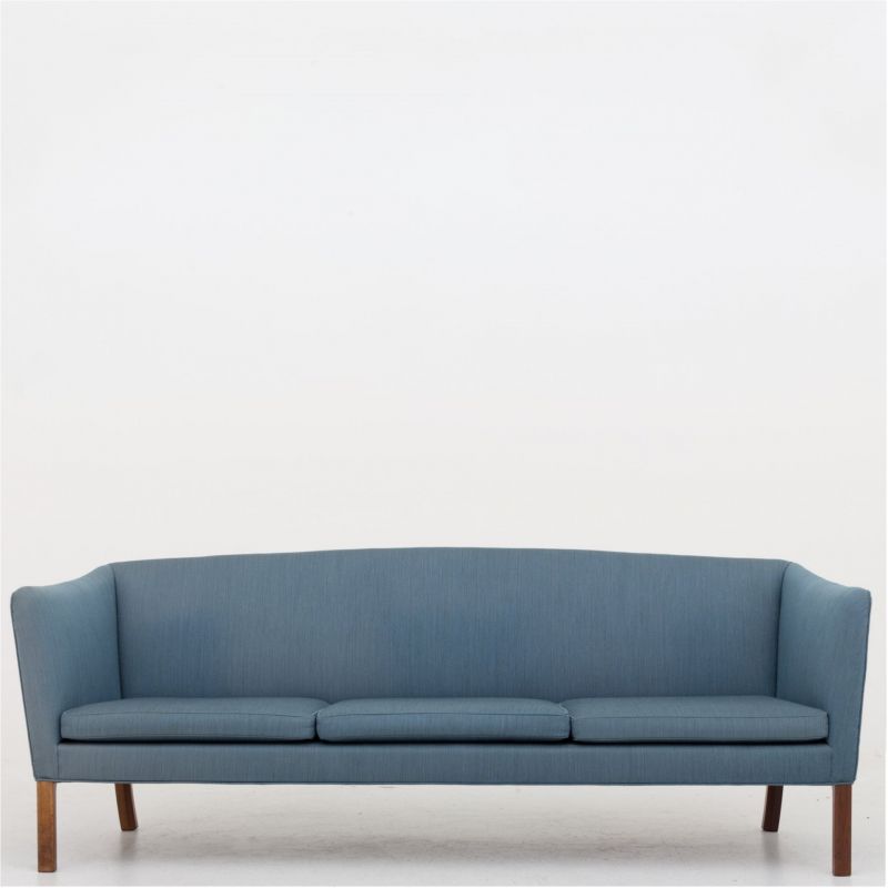 3 pers. sofa i blåt uld