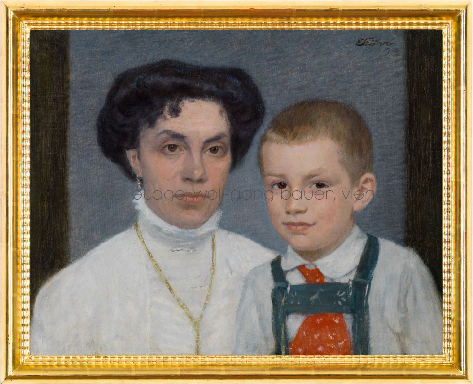 ERNST STÖHR, MOTHER AND SON, 1910