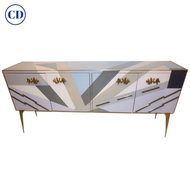 Contemporary Italian Pop Design Aqua Lavender Pastel Colored Glass ...