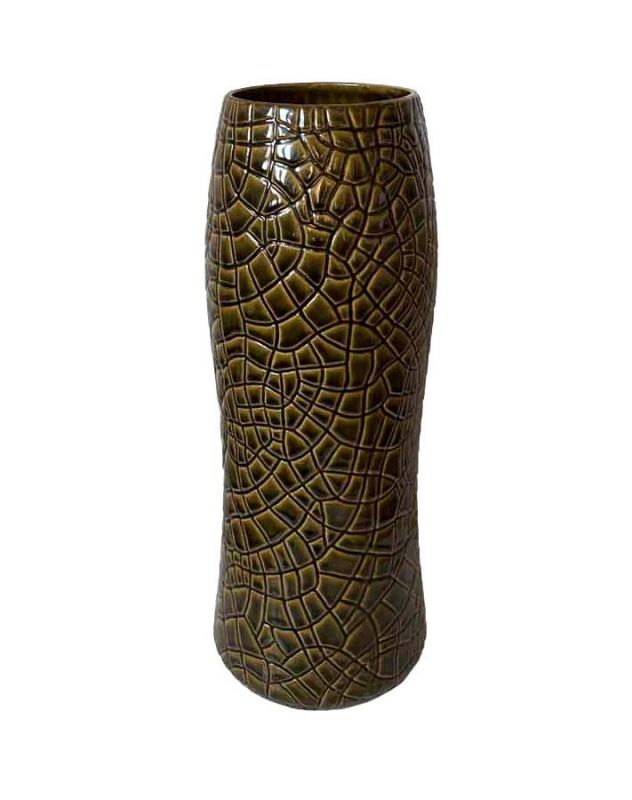 Mid-century modern abstract floor vase with special surface 1950's