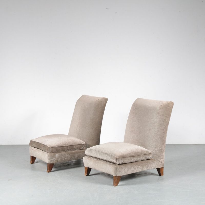 Pair of Lounge Chairs by Marcel Coard from France, 1930s