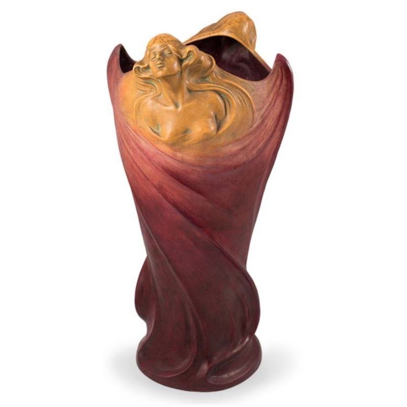 Julius Dressler Symbolistic Vase "Amphora" circa 1910
