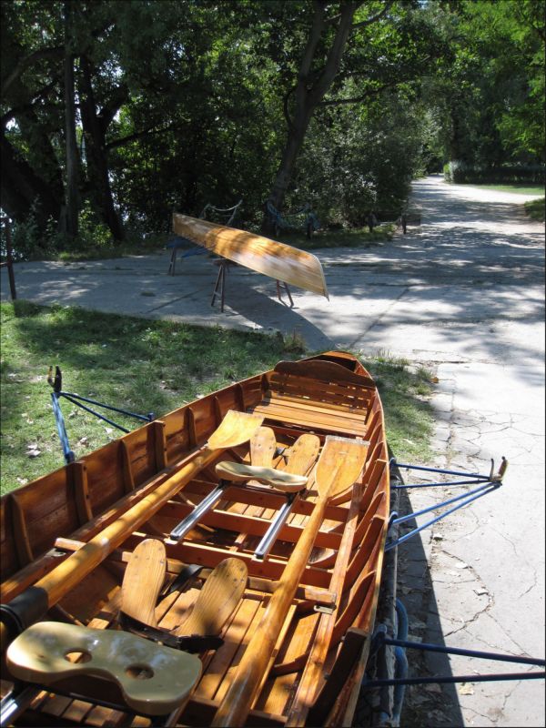 Mid century modern rowing boat 1950's
