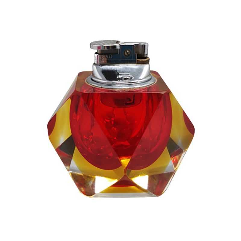 1960s Stunning Table Lighter in Murano Sommerso Glass By Flavio Poli ...