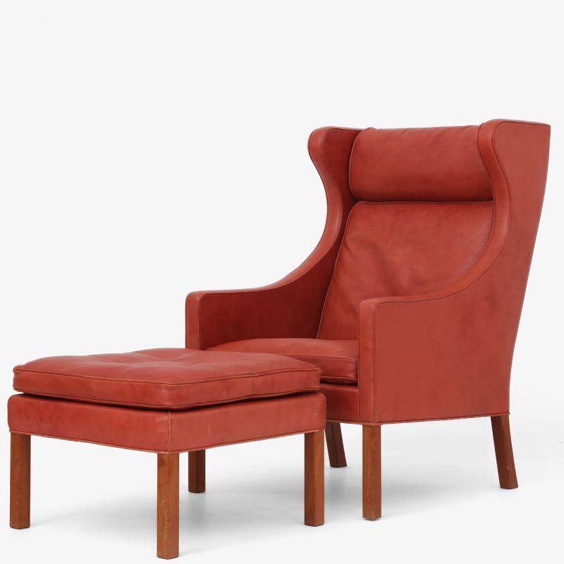 BM 2204 - Wingback chair with stool
