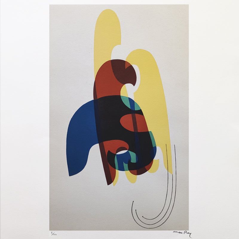 1970s Original Gorgeous Man Ray "Shadows" Limited Edition Lithograph
