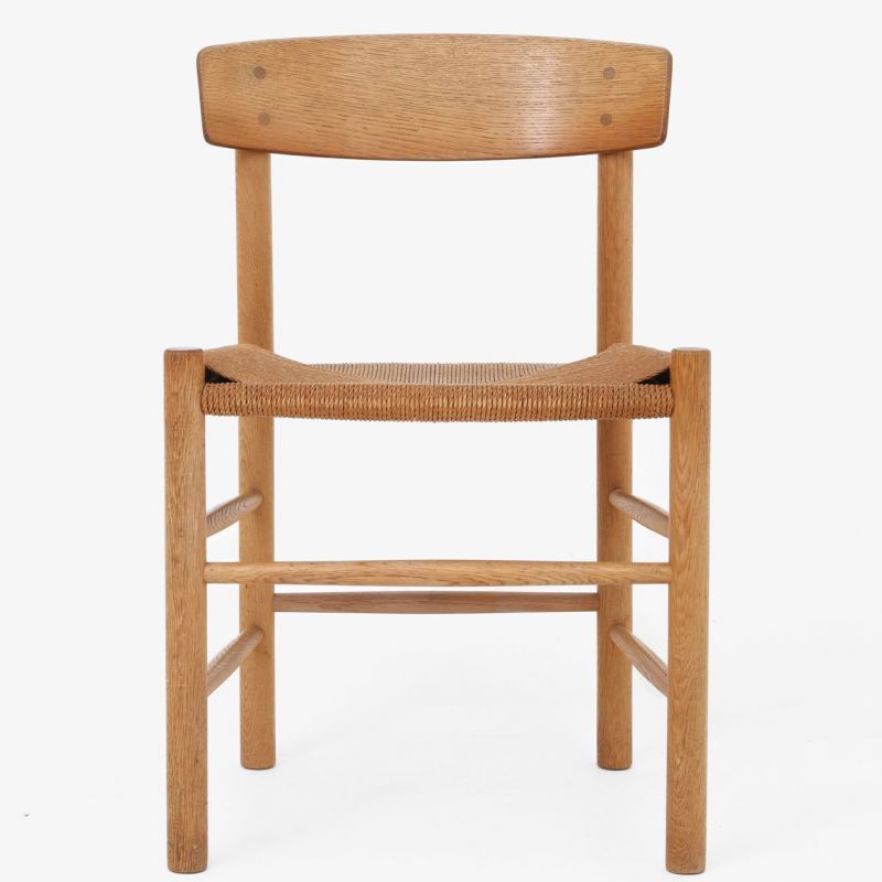 J39 - Dining chair in patinated oak