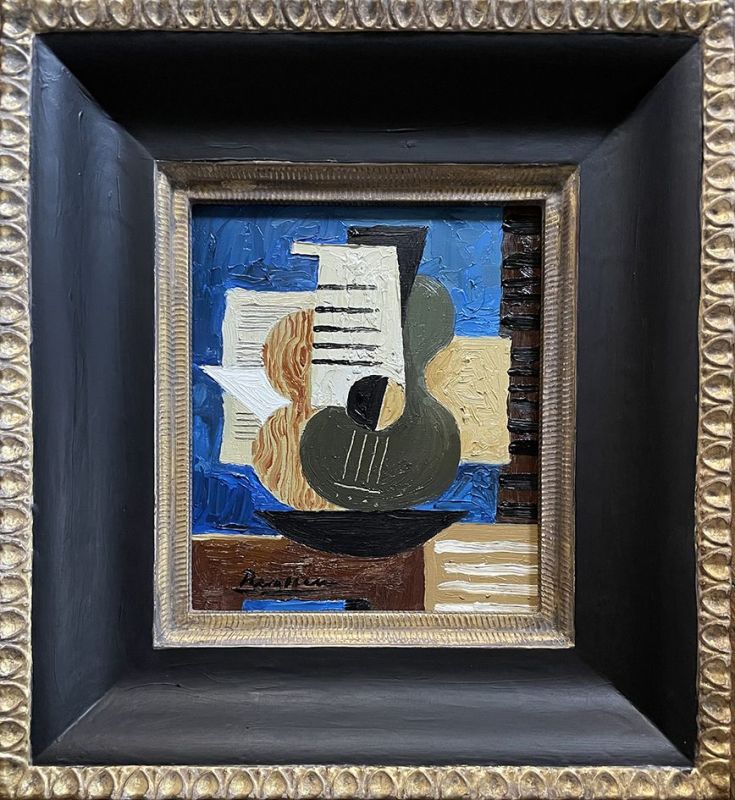 GUITAR AND SHEET MUSIC ON A TABLE II (2023)