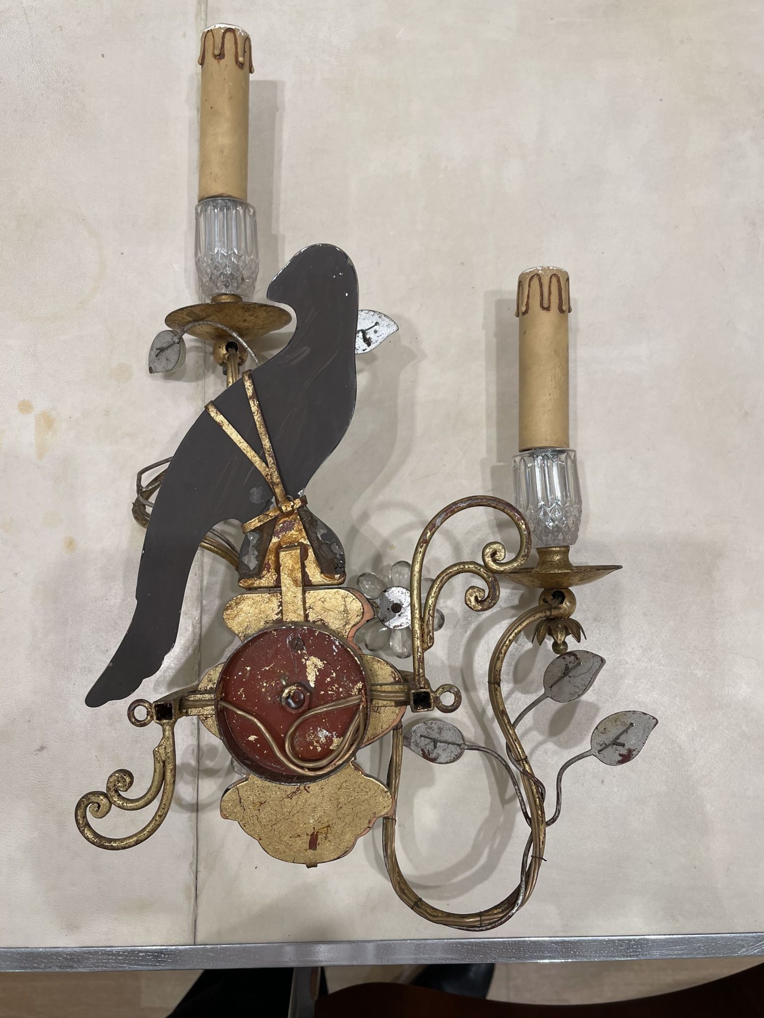 Stunning Pair of Ancient Sconces by Maison Baguès, Art Déco, France