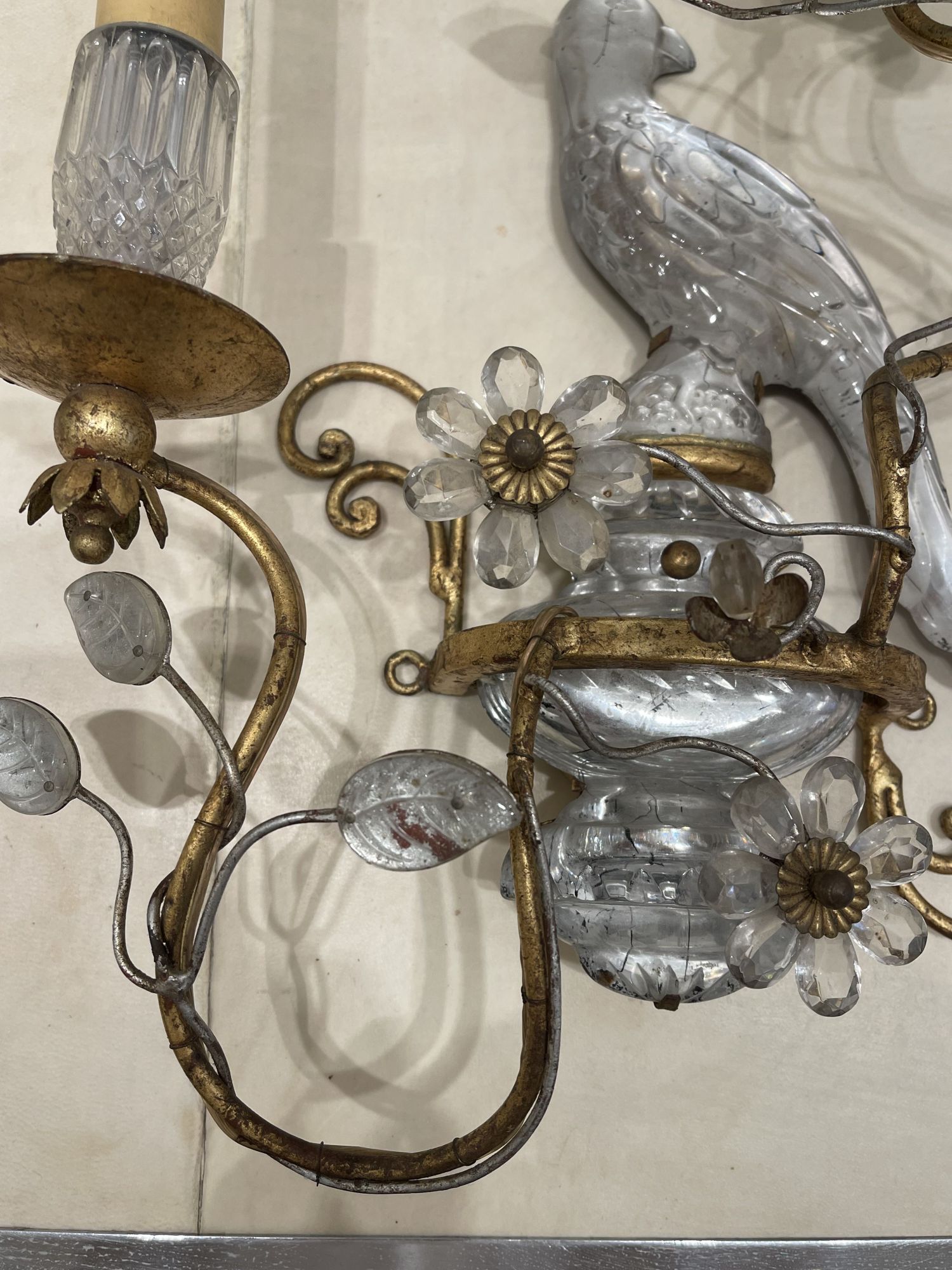 Stunning Pair of Ancient Sconces by Maison Baguès, Art Déco, France