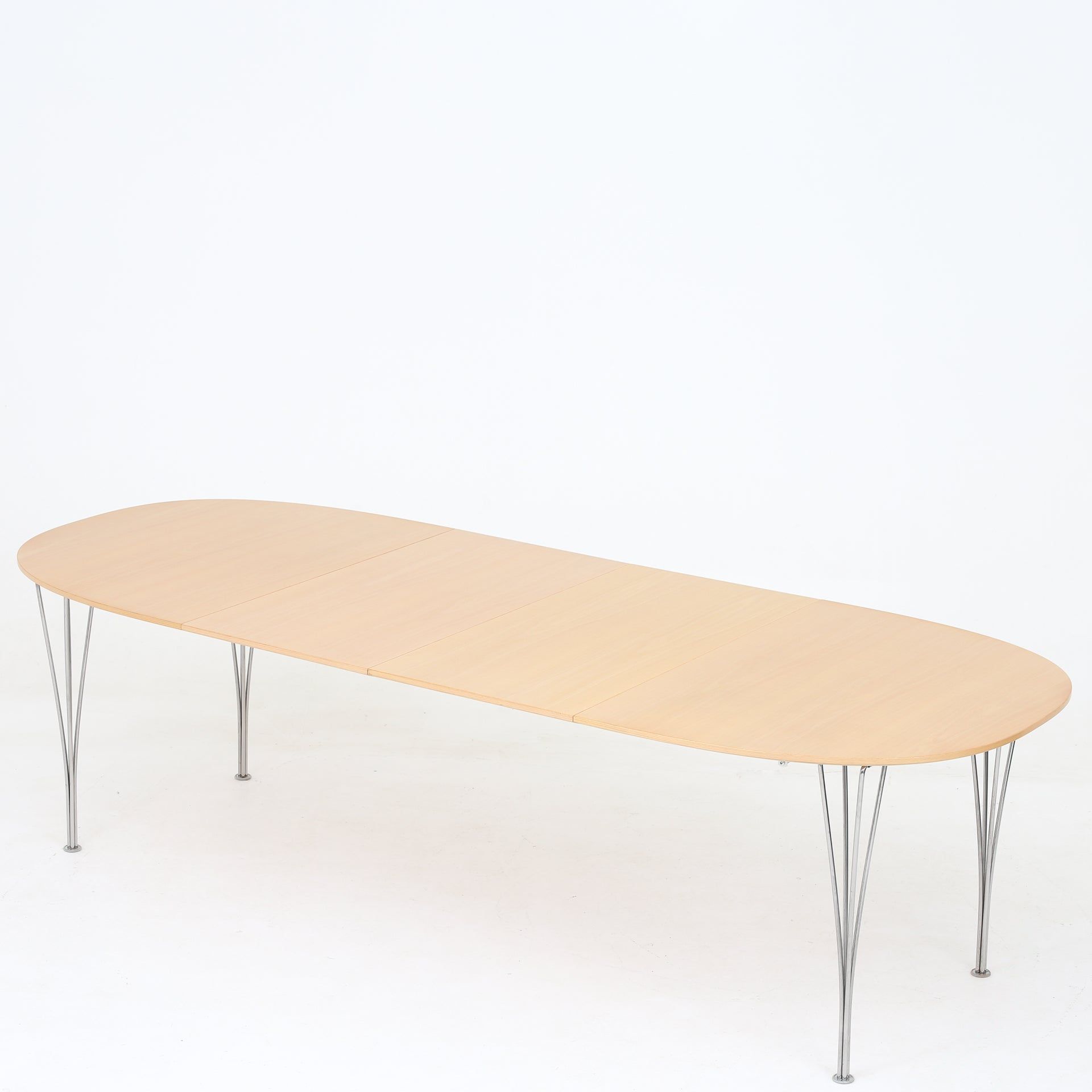Superellipse' dining table in beech