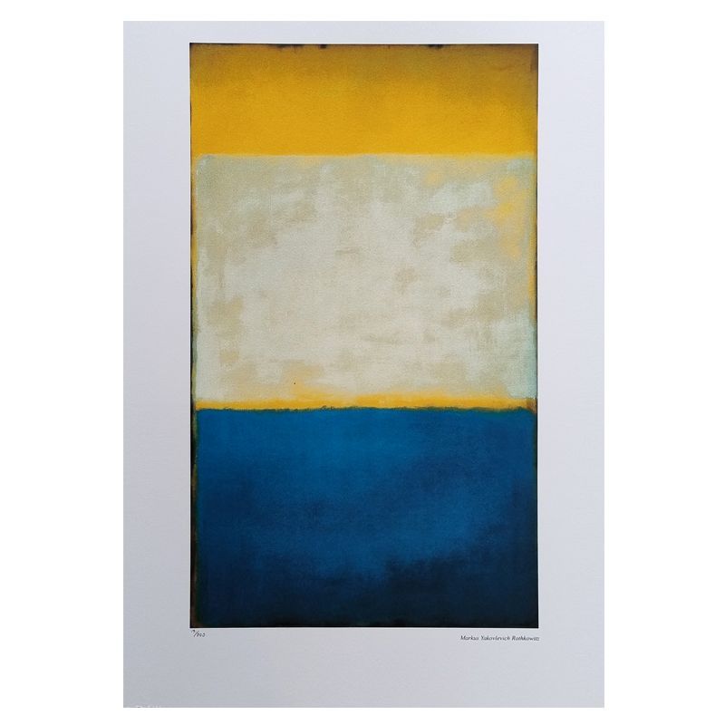 1980s Original Gorgeous Mark Rothko Limited Edition Lithograph